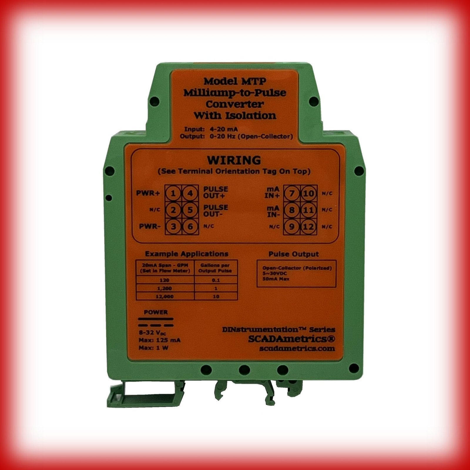 Model MTP – Milliamp to Pulse Converter – The eStore @ SCADAmetrics